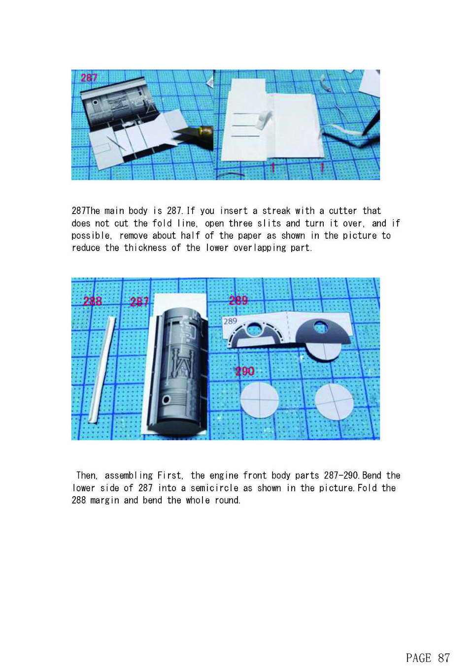 X-Wing Paper Model Instruction